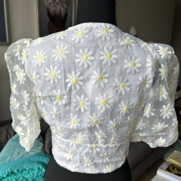 Forever 21 | Tops | Daisy Crop Blouse | Poshmark